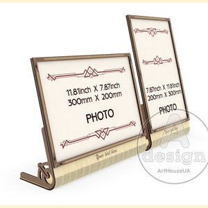 Photo Frame Vector File for Laser Cut and Glowforge Users Ready SVG ...