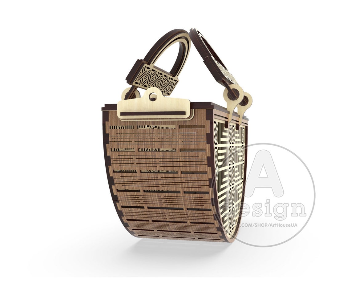 Wooden Handbag, Vintage Wooden Purse, Vintage Bag, Vintage Wooden ...