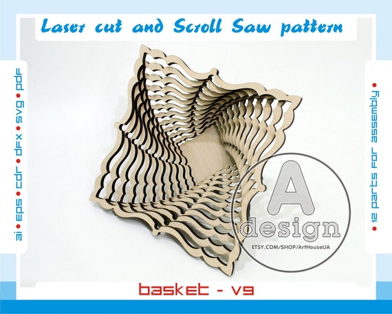 Scroll Saw vector SSB-9 Scroll Saw bowl Cnc file laser cut vector ...