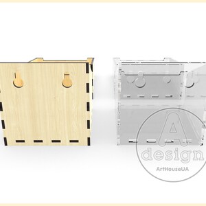 50 Boxes of Different Sizes Without a Lid, Vector Laser Cutting ...