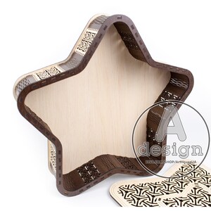 Box Star Vector, Gift Box Laser, Plywood Box Laser, Wooden Box Laser ...