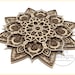 Mandala Laser Cut Vector File DXF, Mandala Scroll Saw File PDF ...