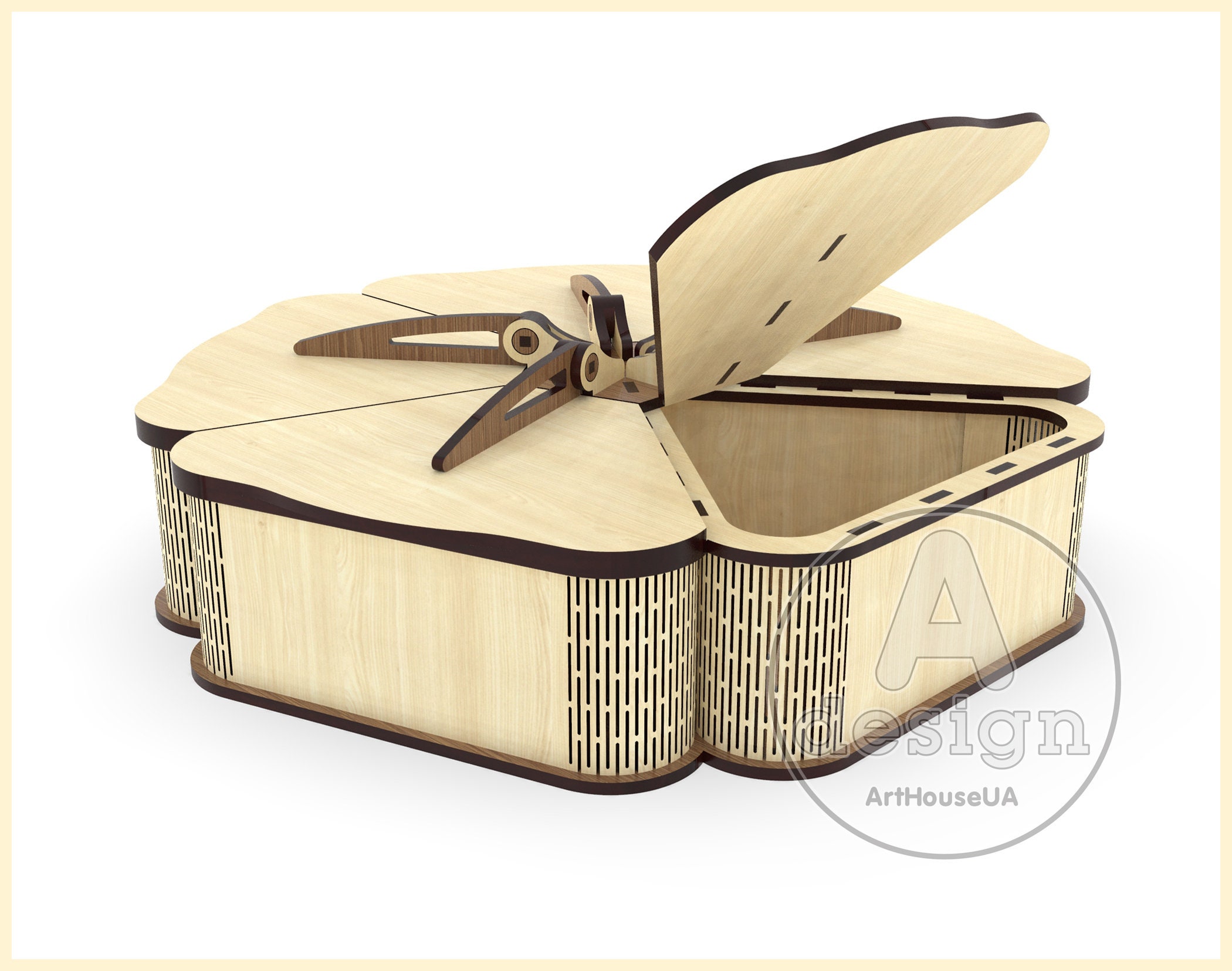 Jewelry Box SVG Vector for Laser Cut Unique Box for Threads | Etsy