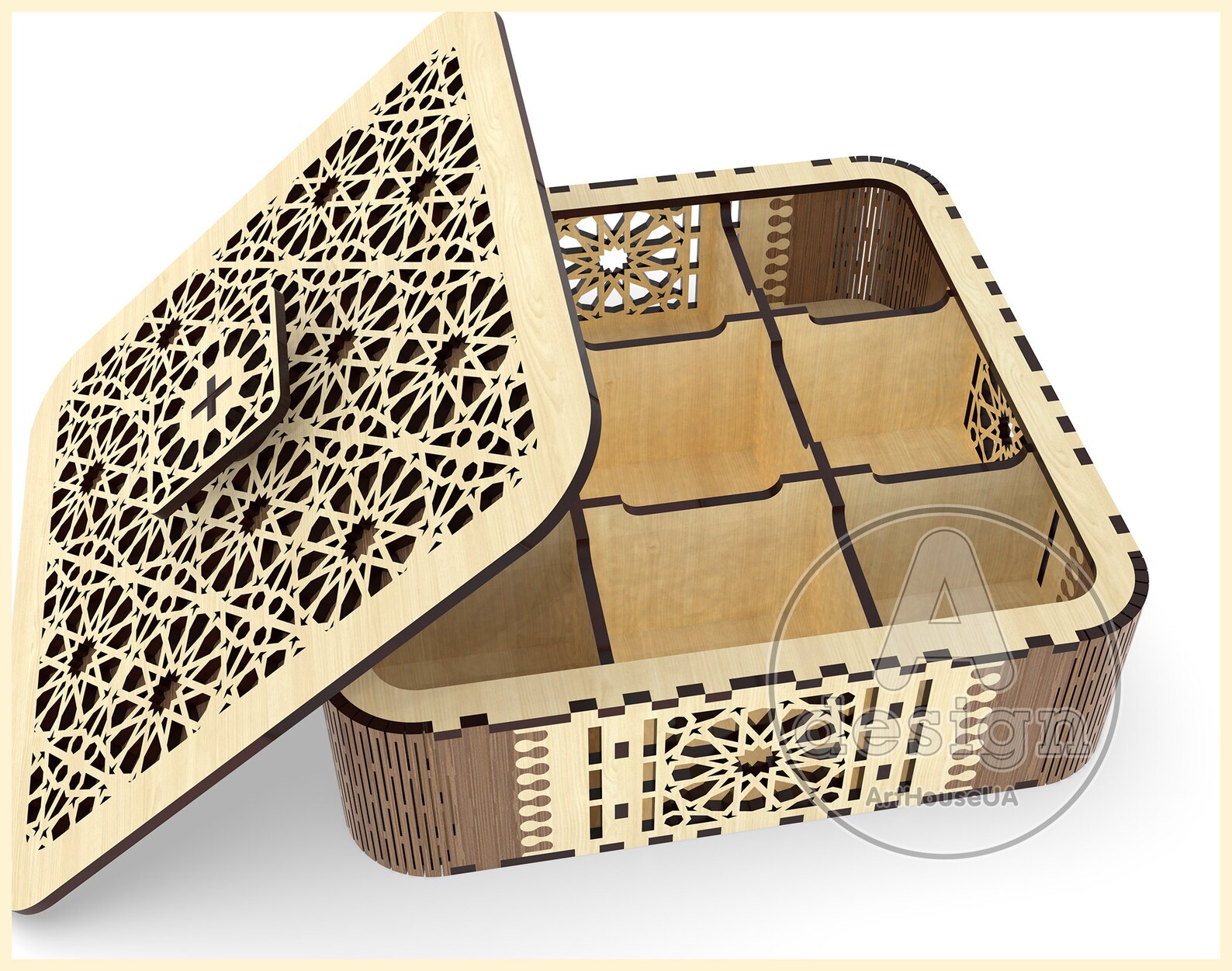 Wooden Box Vector Gift Box Laser Cut Plywood Box Laser - Etsy