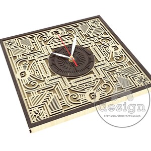 Wall Clock Pattern, Clock Vector, Clock Laser Cut, Laser Cut Files ...