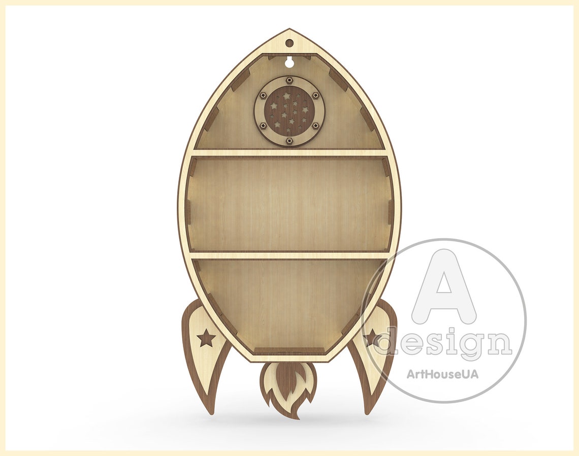 Rocket Shelf Vector Phone Stand Tablet Stand Book Shelf | Etsy