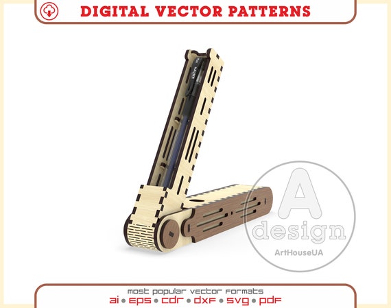 Wooden Pen Case Vector Pen Box Laser Pen Case SVG for - Etsy