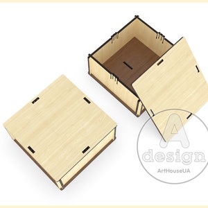 15 Different Sizes Boxes With Flip up Lid Vector File for - Etsy