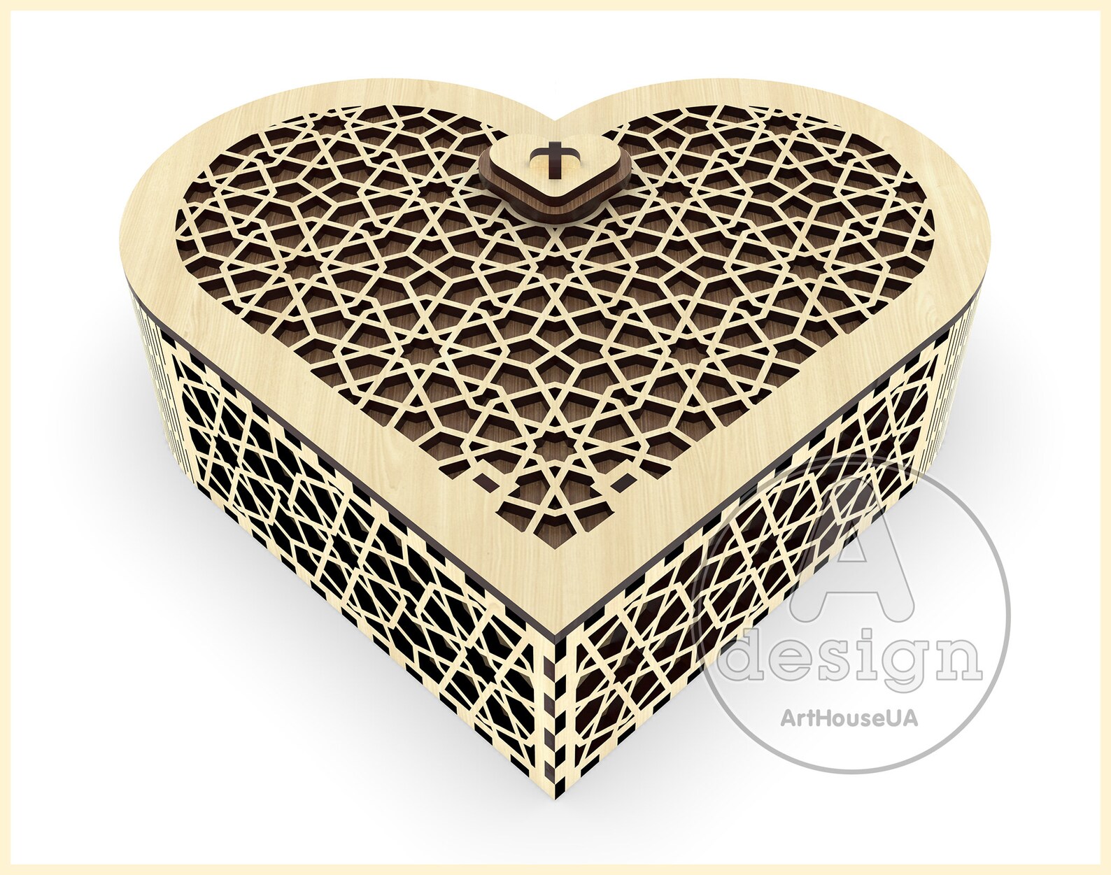 Vector de caja de madera Corte láser de caja de regalo | Etsy