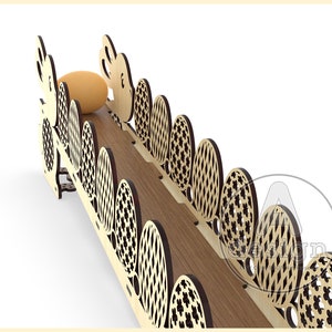 Easter Egg Rolling Ramp SVG, Easter Egg Races DXF, Wooden Ramp, Easter ...