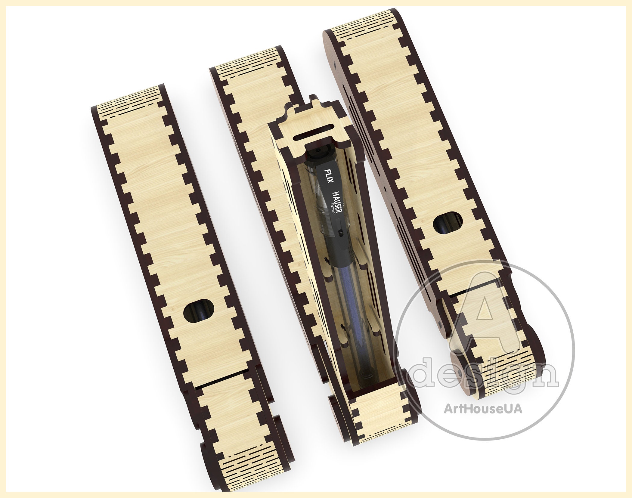 Wooden Pen Case Vector, Pen Box Laser, Pen Case SVG for Glowforge Laser ...