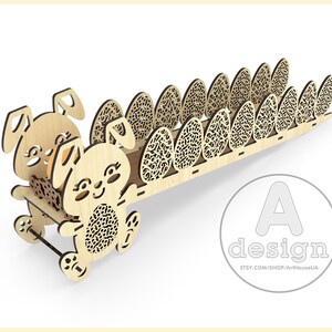 Easter Egg Rolling Ramp SVG, Easter Egg Races DXF, Wooden Ramp, Easter ...