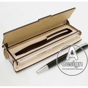 Wooden Pen Case, Pen Box, Pen Case, Luxury Pen Case, Vector Plan, Laser ...