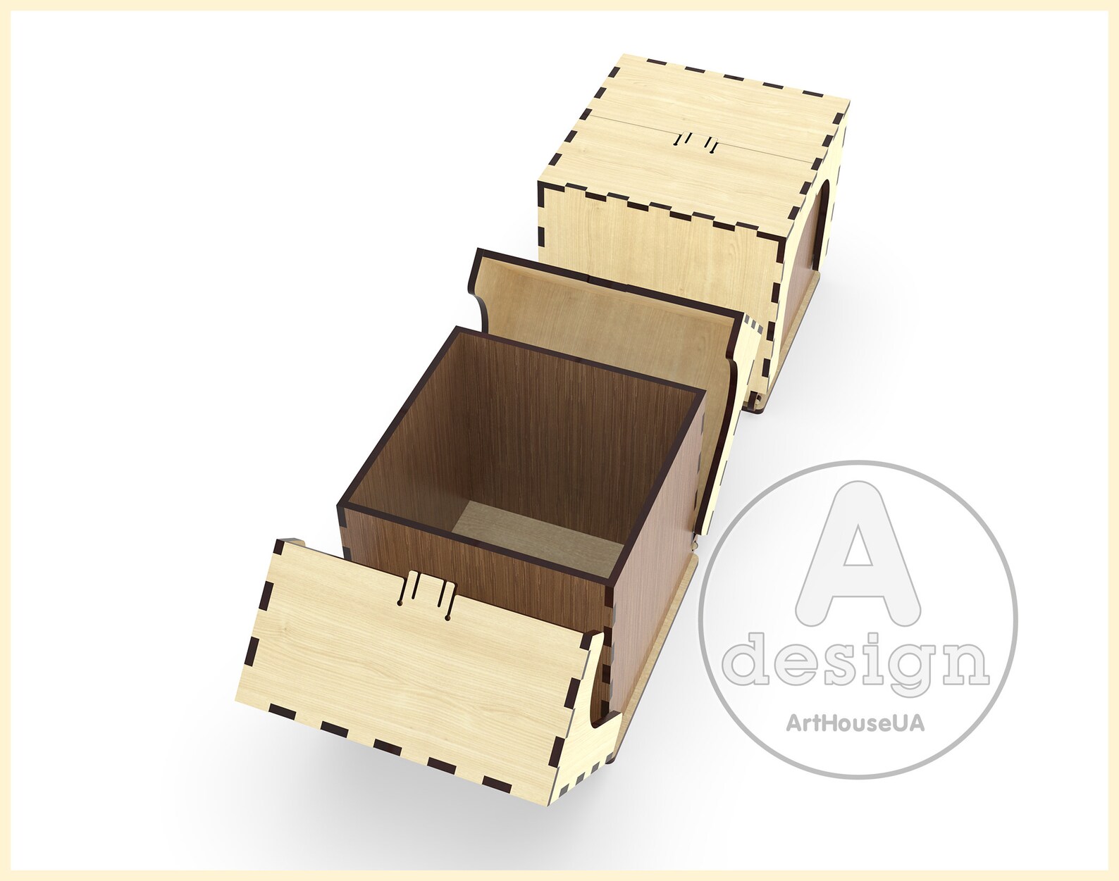 Custom Gift Box Vector for Laser Cut Personalized Gift Box - Etsy