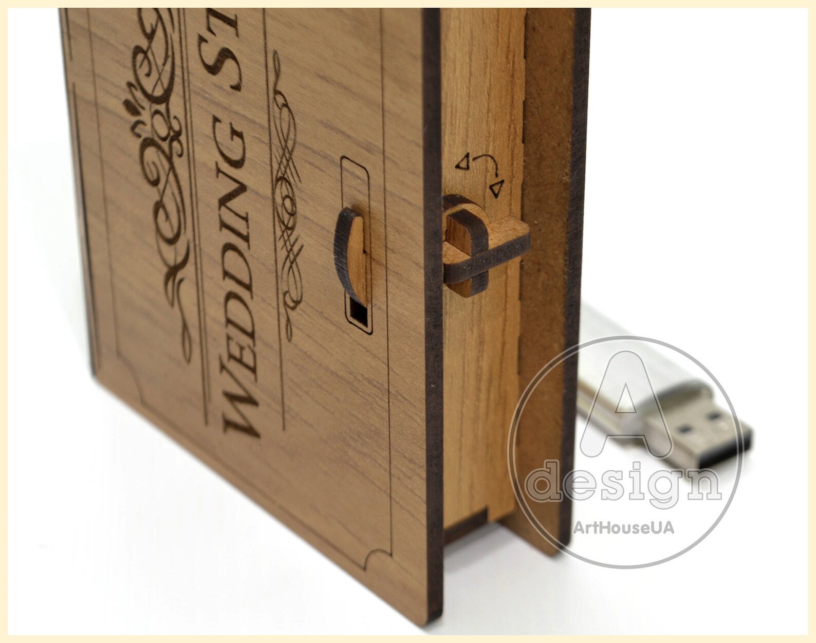Box for USB Vector Wedding Story Usb Case Box Laser Cut - Etsy