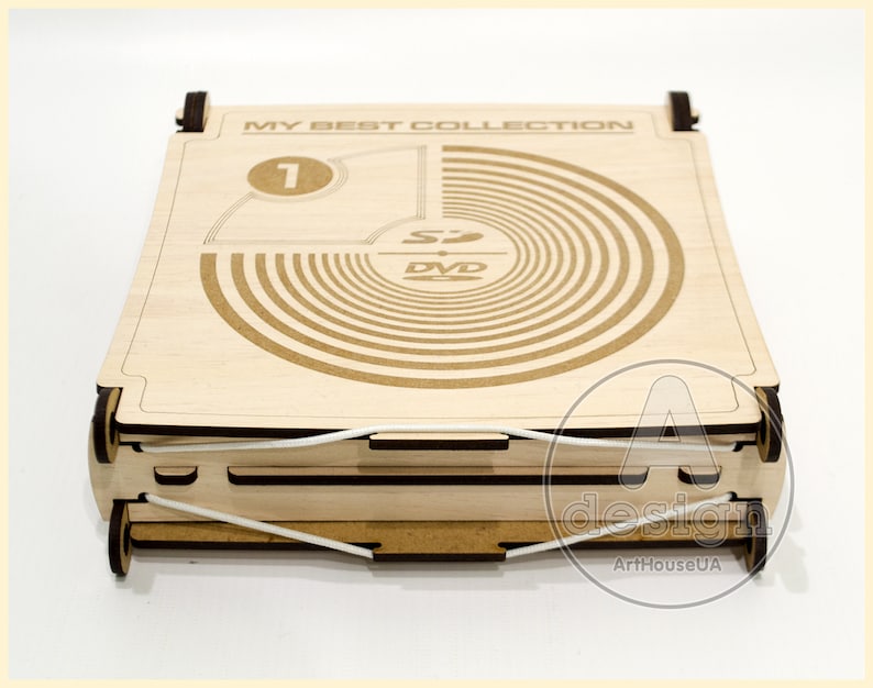 Storage Boxes for Two CD DVD & Blu-ray Disc Cd Dvd Wooden - Etsy