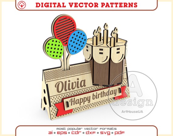 Gift Box in a Card SVG Vector File for a Laser Cutter and - Etsy