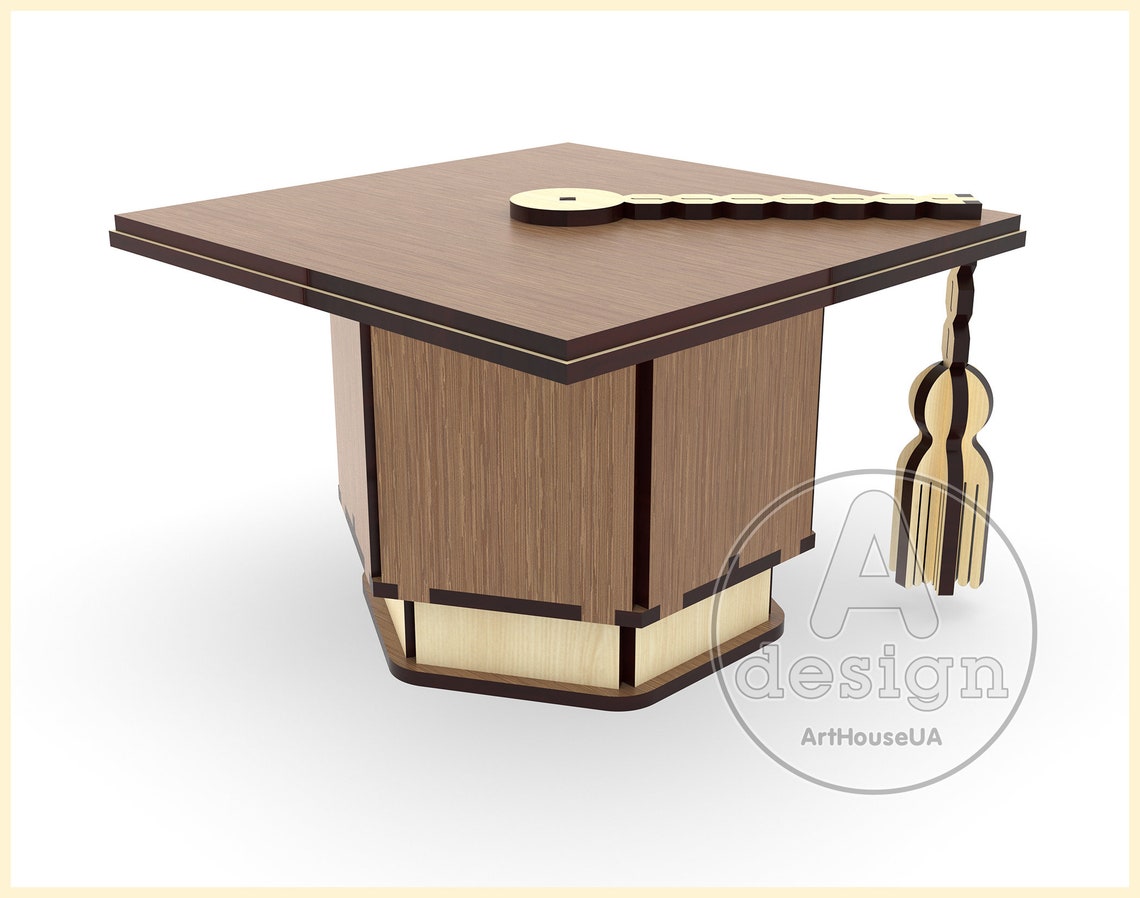 Graduation Cap Favor Box Glowforge Laser Cut File Graduation - Etsy