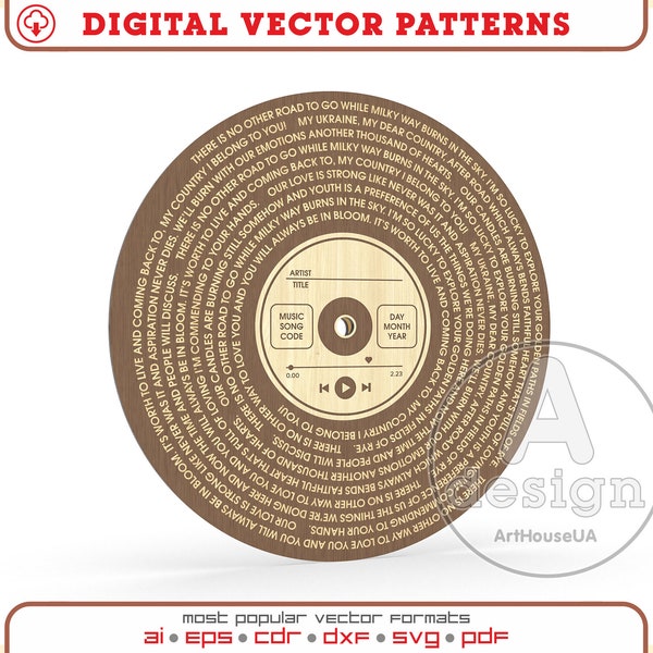 Laser Cut File Song Lyrics - Etsy