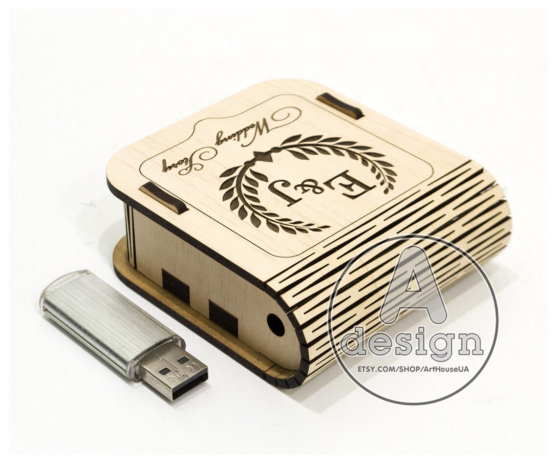 Box for USB Vector, Wedding Story Usb Case, Box Laser Cut Vector File ...
