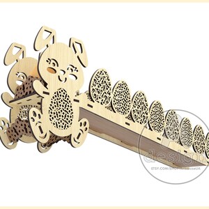 Easter Egg Rolling Ramp SVG, Easter Egg Races DXF, Wooden Ramp, Easter ...