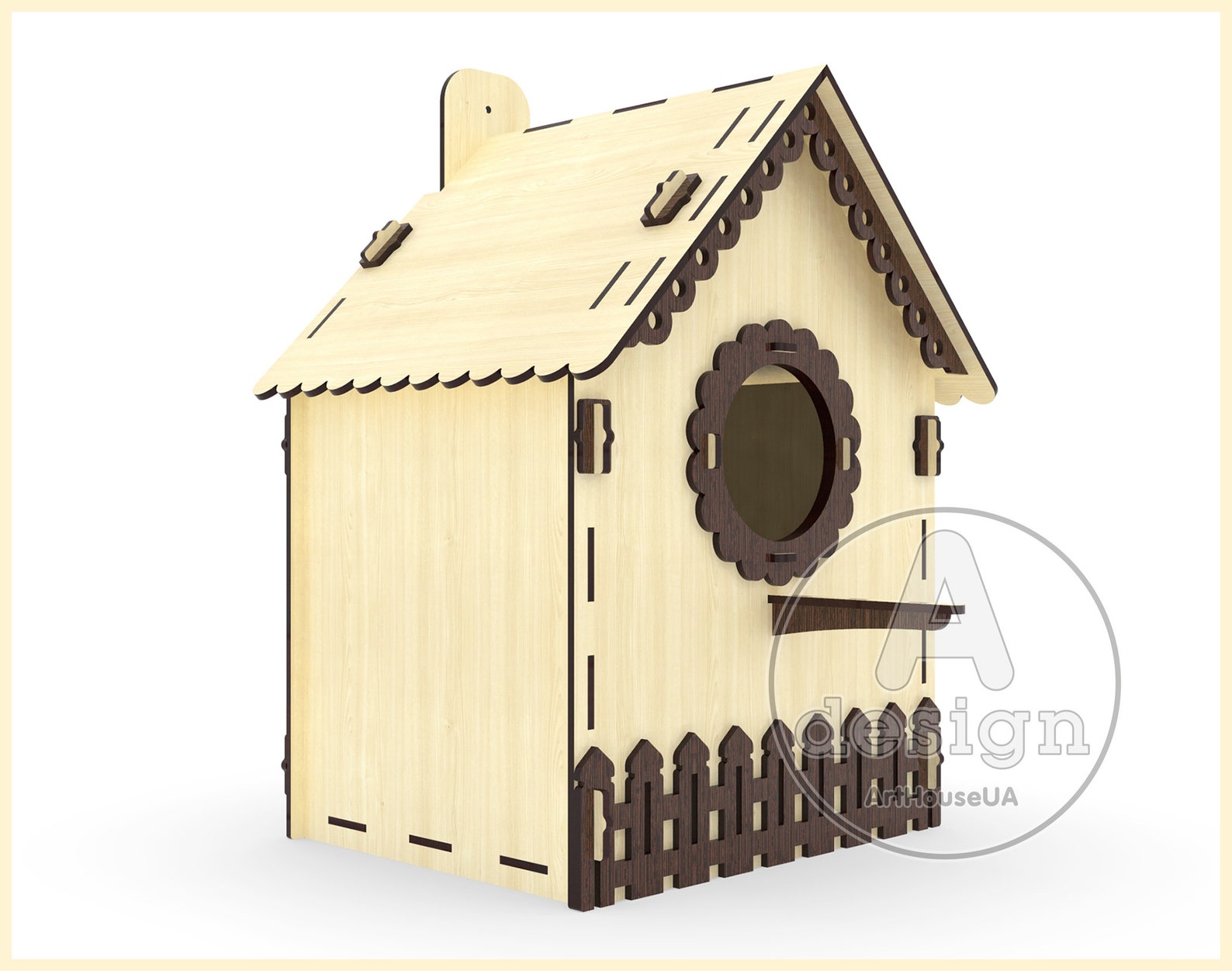 Birdhouse, Bird House Vector, Bird House Laser Cut, Birdhouse Pattern ...