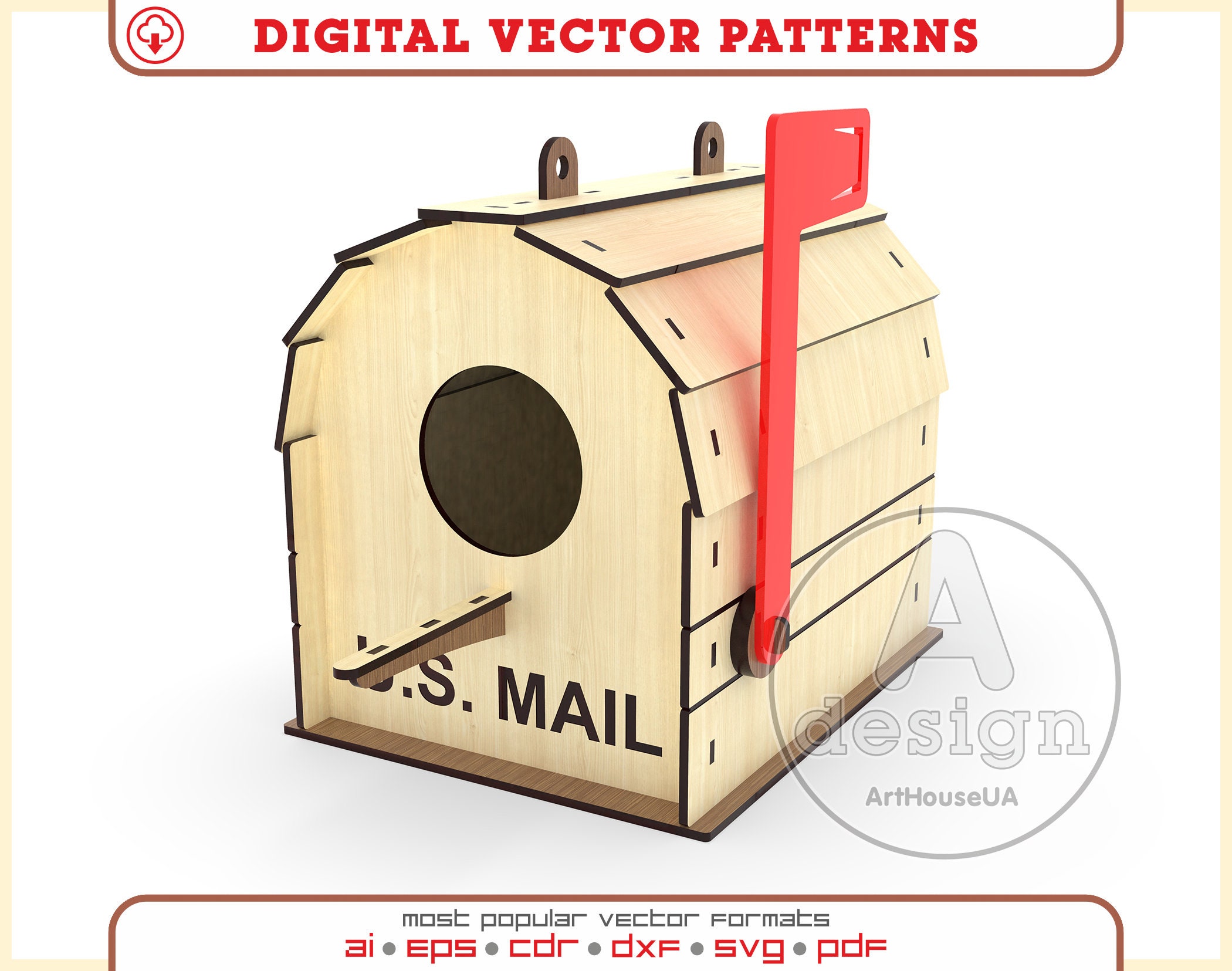 Home & Living Bird house vector file,Plywood Bird house Laser Cut Svg ...