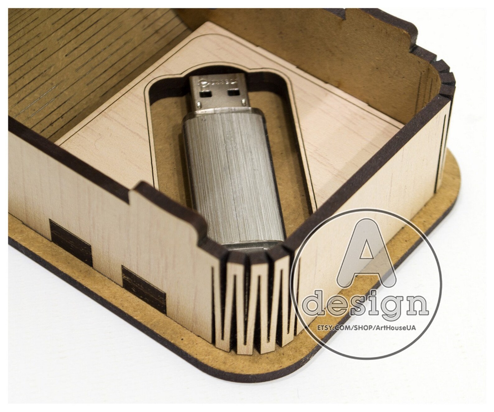 Box for USB Vector Wedding Story Usb Case Box Laser Cut - Etsy