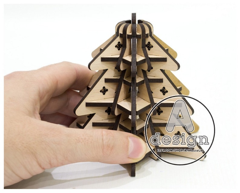 Christmas 3D ornament Christmas tree decoration Christmas | Etsy