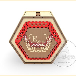 Wedding Card Box Vector SVG File for Laser Cut and Glowforge User ...