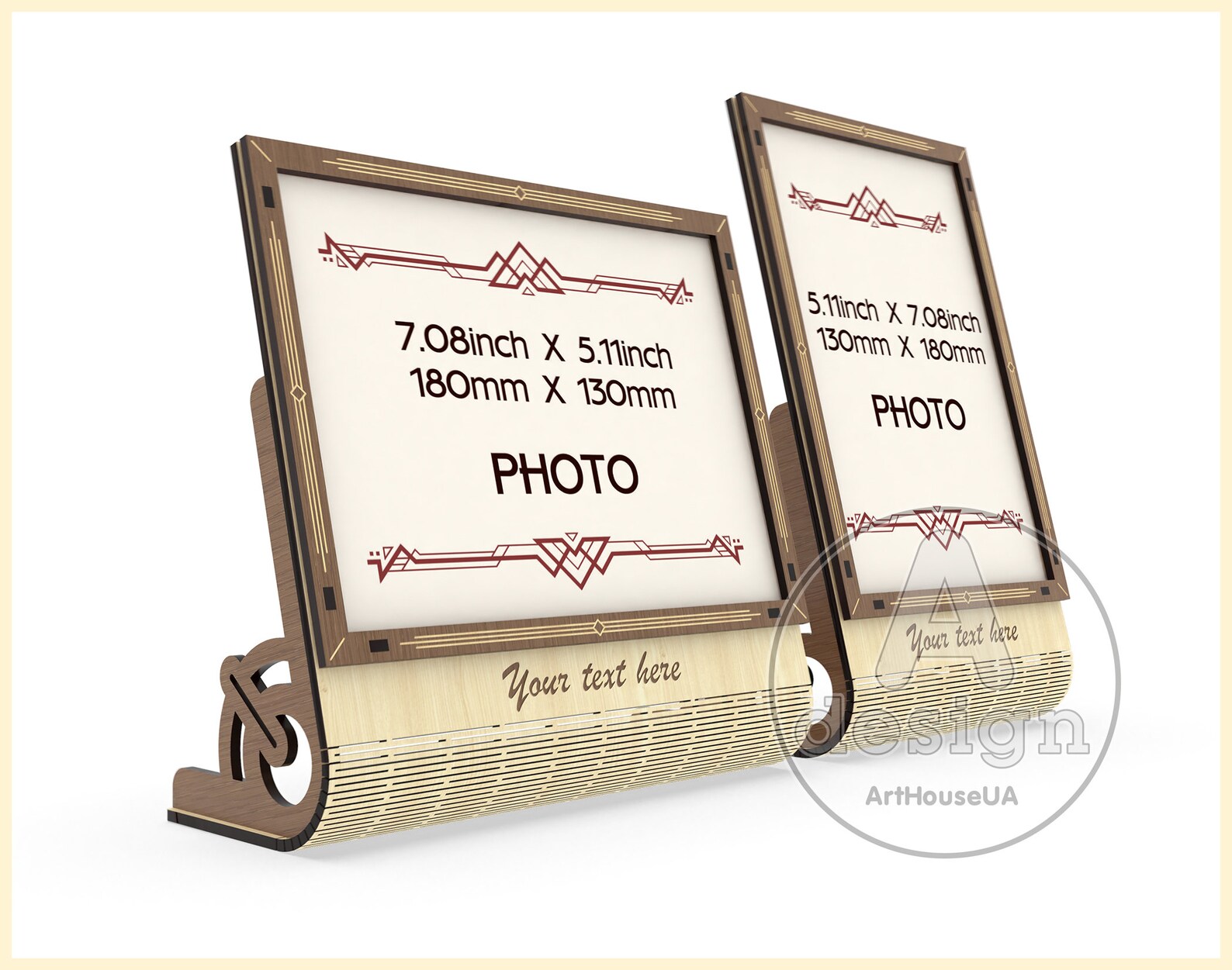 Photo Frame Vector File for Laser Cut and Glowforge Users - Etsy