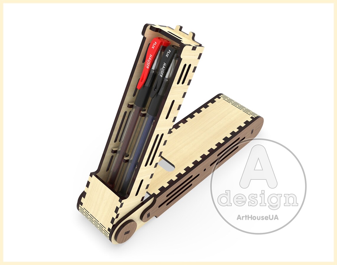Wooden Pen Case Vector Pen Box Laser Pen Case SVG for - Etsy