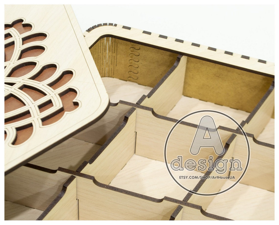 Wooden Box Gift Box Laser Cut Box Vector Plan Plywood Box - Etsy