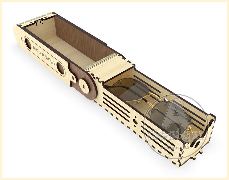 Glasses Case Vector File Wooden Case for Sun Glasses | Etsy