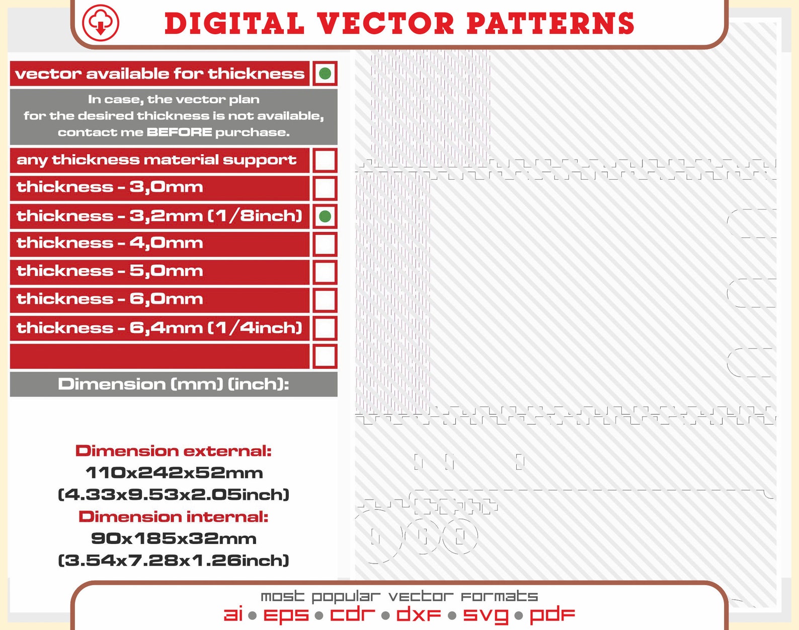 Darts Box SVG Vector File Laser Cutting Machines and Users - Etsy UK