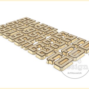 Bundle 3D Numbers Gift Box Vector File for Laser Cut and SVG for ...