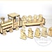 Train Wooden Train Plywood Train Laser Cut Vector (Download Now) - Etsy