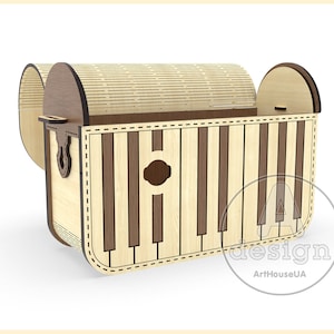 Wood Purse Vector File for Laser Cut Ready SVG, Handbag Vector File ...