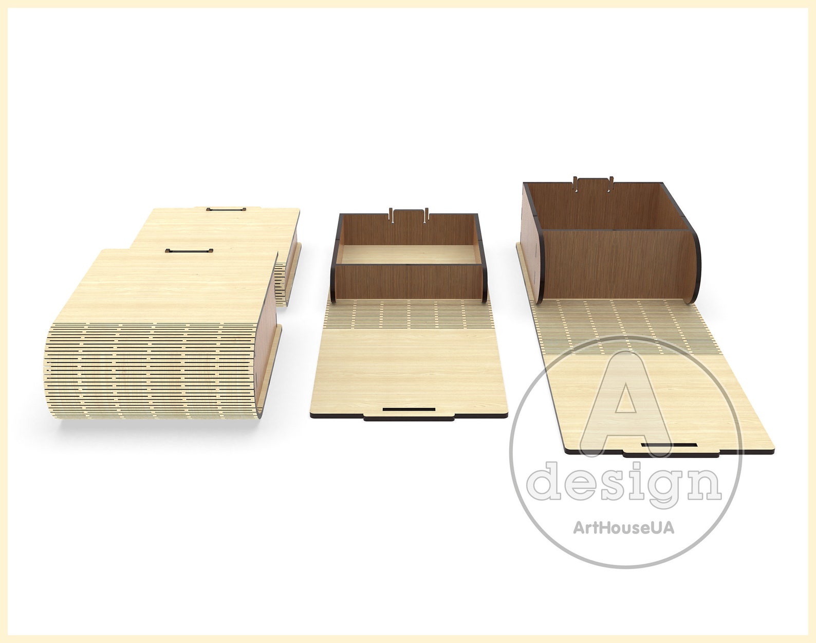 50 Different Sizes Boxes With Flexible Flip up Lid Vector for - Etsy