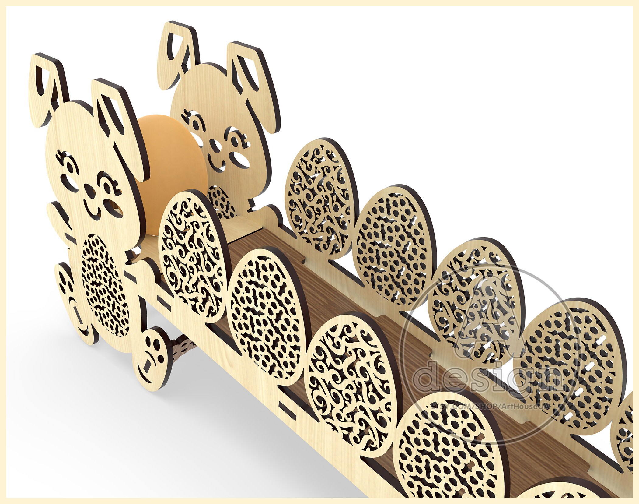 Easter Egg Rolling Ramp SVG Easter Egg Races DXF Wooden | Etsy