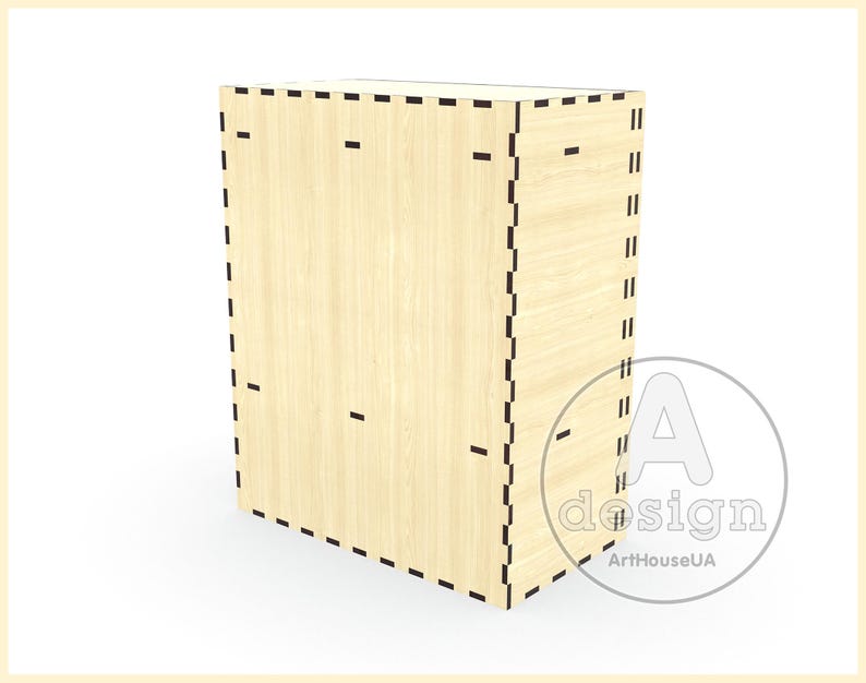 Laser Cut Box Case for Two Wine Glasses Vector File, Wooden Holder ...