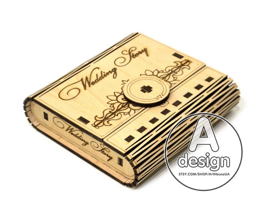 Box for USB Vector Wedding Story Usb Case Box Laser Cut - Etsy