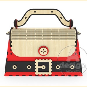 Santa Claus Pants Bag, Christmas Purse Laser Cut SVG Vector File - Etsy