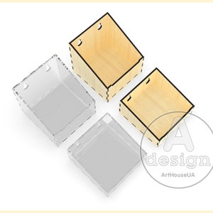 50 Boxes of Different Sizes Without a Lid Vector Laser - Etsy