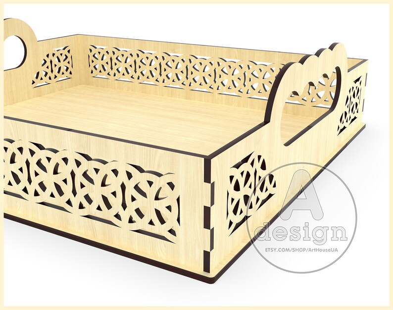 Vector File Tray for Laser Cut DXF Files for Laser Tray CNC | Etsy