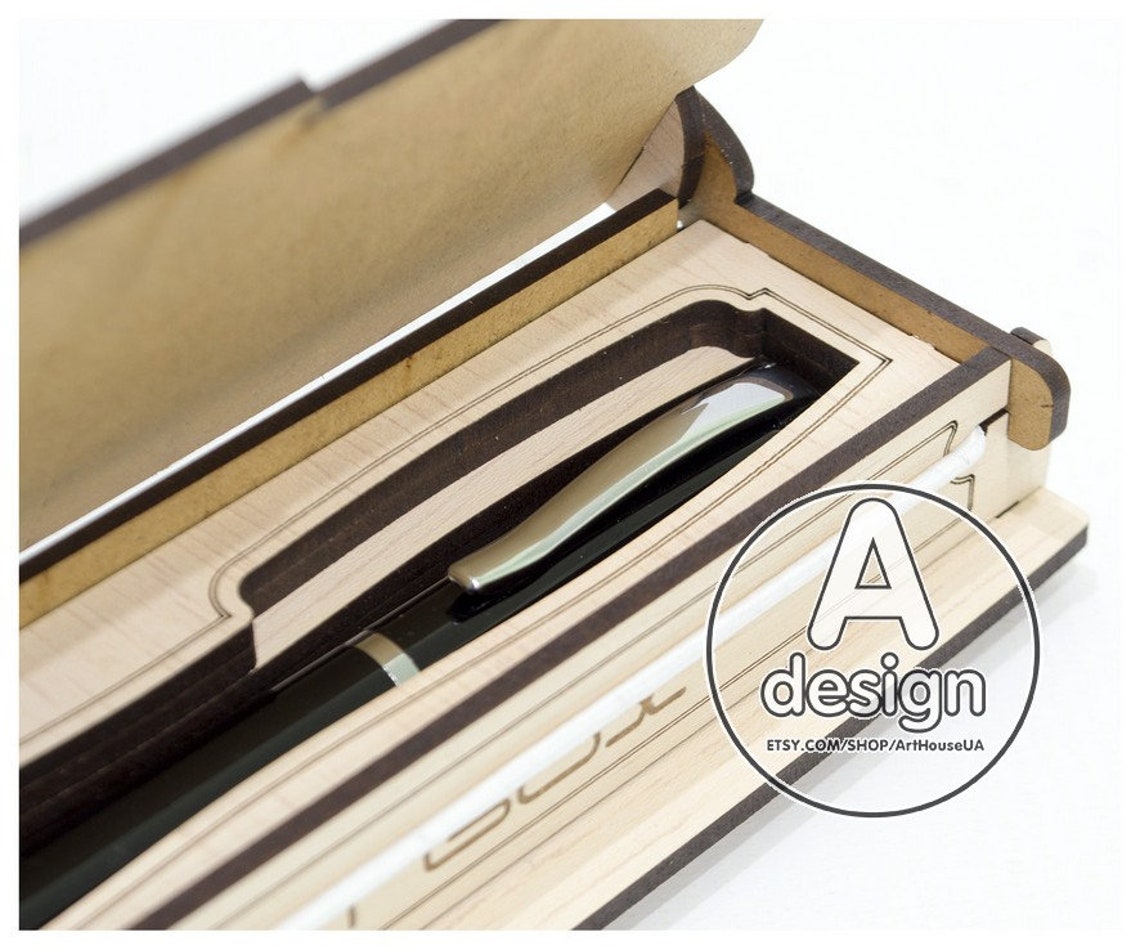 Wooden Pen Case Pen Box Pen Case Luxury Pen Case Vector - Etsy
