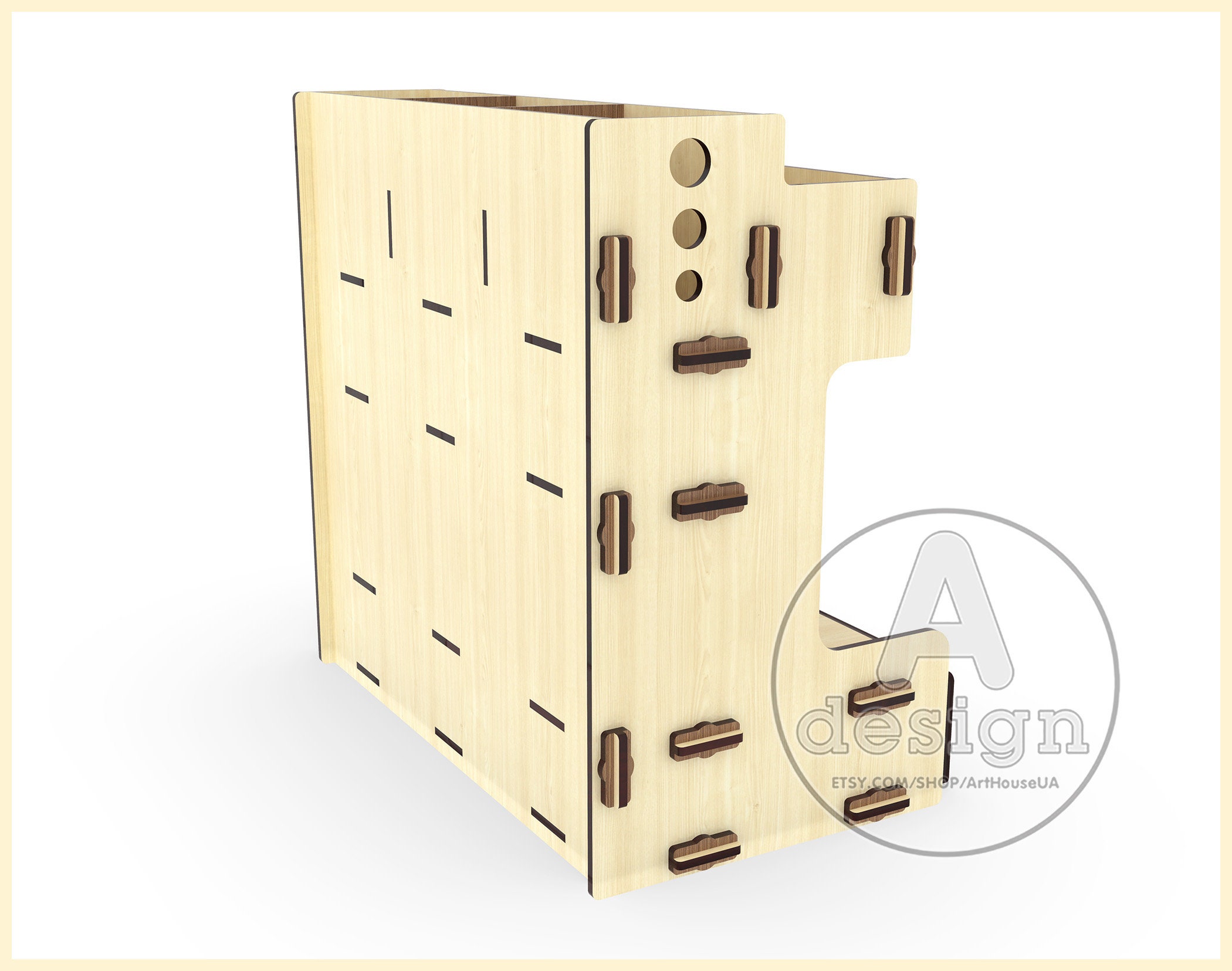 Wood Office Organizer Wood Desk Organizer Pencil Cup Stand - Etsy