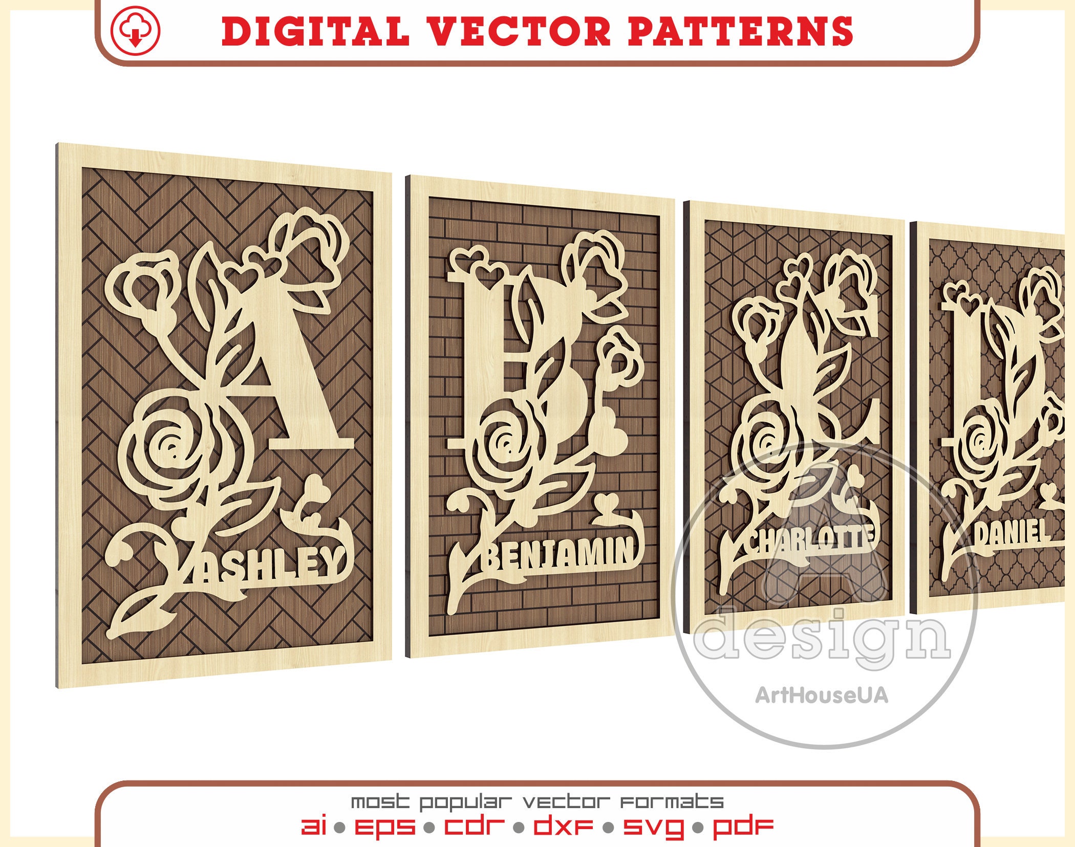 Wood Cutting Letter Patterns