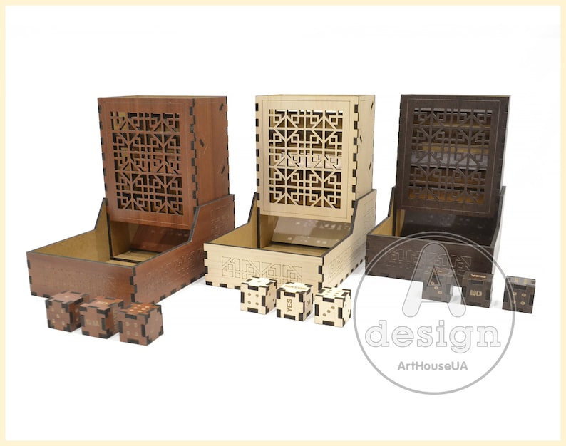 Dice Tower Vector File for Laser Cutting Machines Instant Download - Etsy