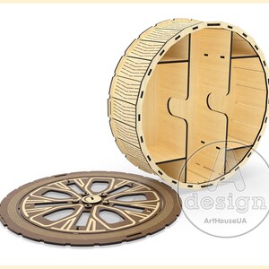 Gift Box for Whiskey 0.7L Laser Cut Vector File, Whiskey Gift Box Like ...